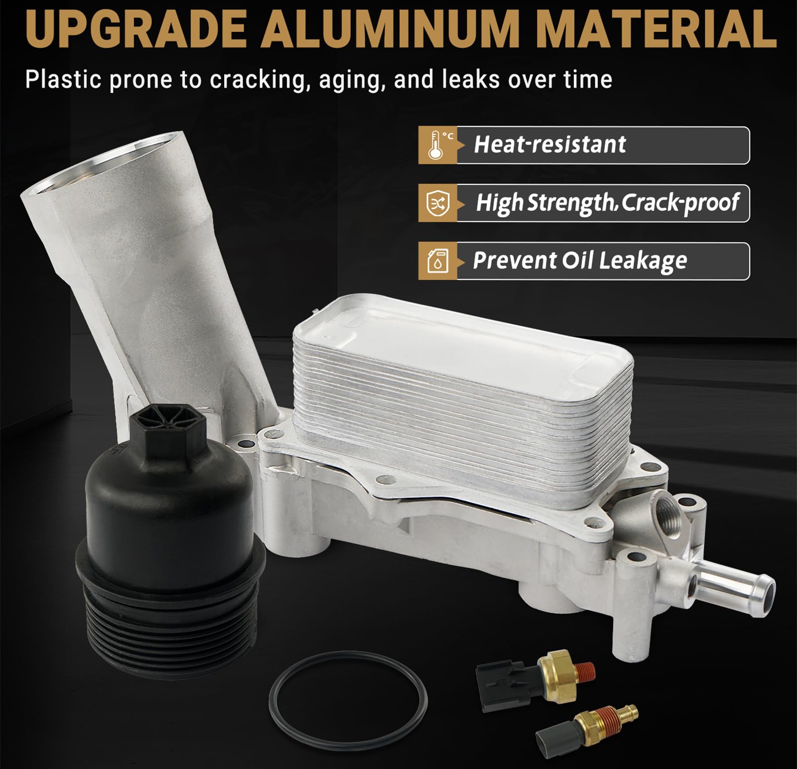 Durango Accessories 926-959 Upgraded Aluminum Engine Oil Filter Housing ...