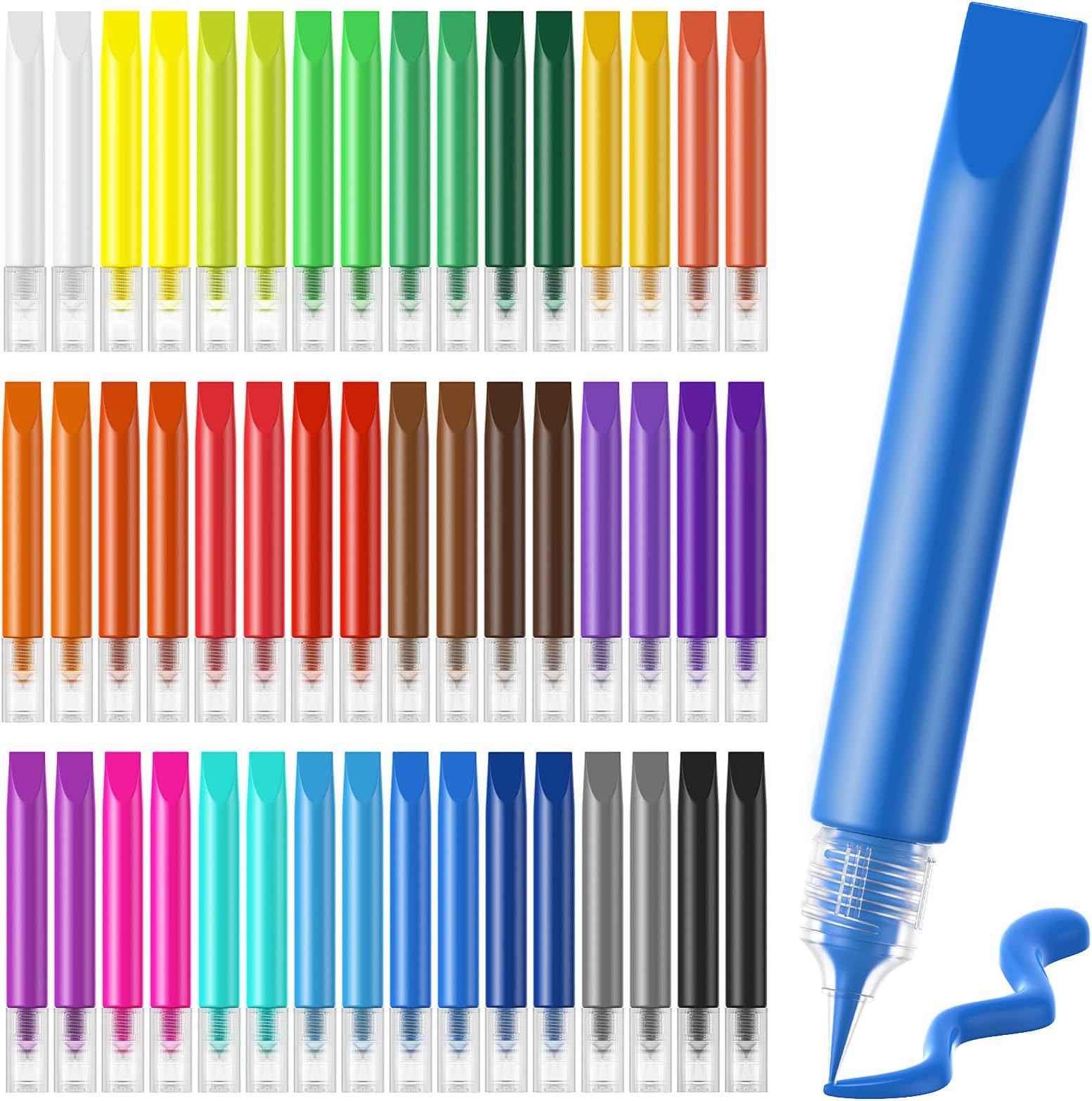 Amazon.com: Supkiir 72Pcs Suncatcher Paint Pens Bulk, 10ml 24 Colors ...