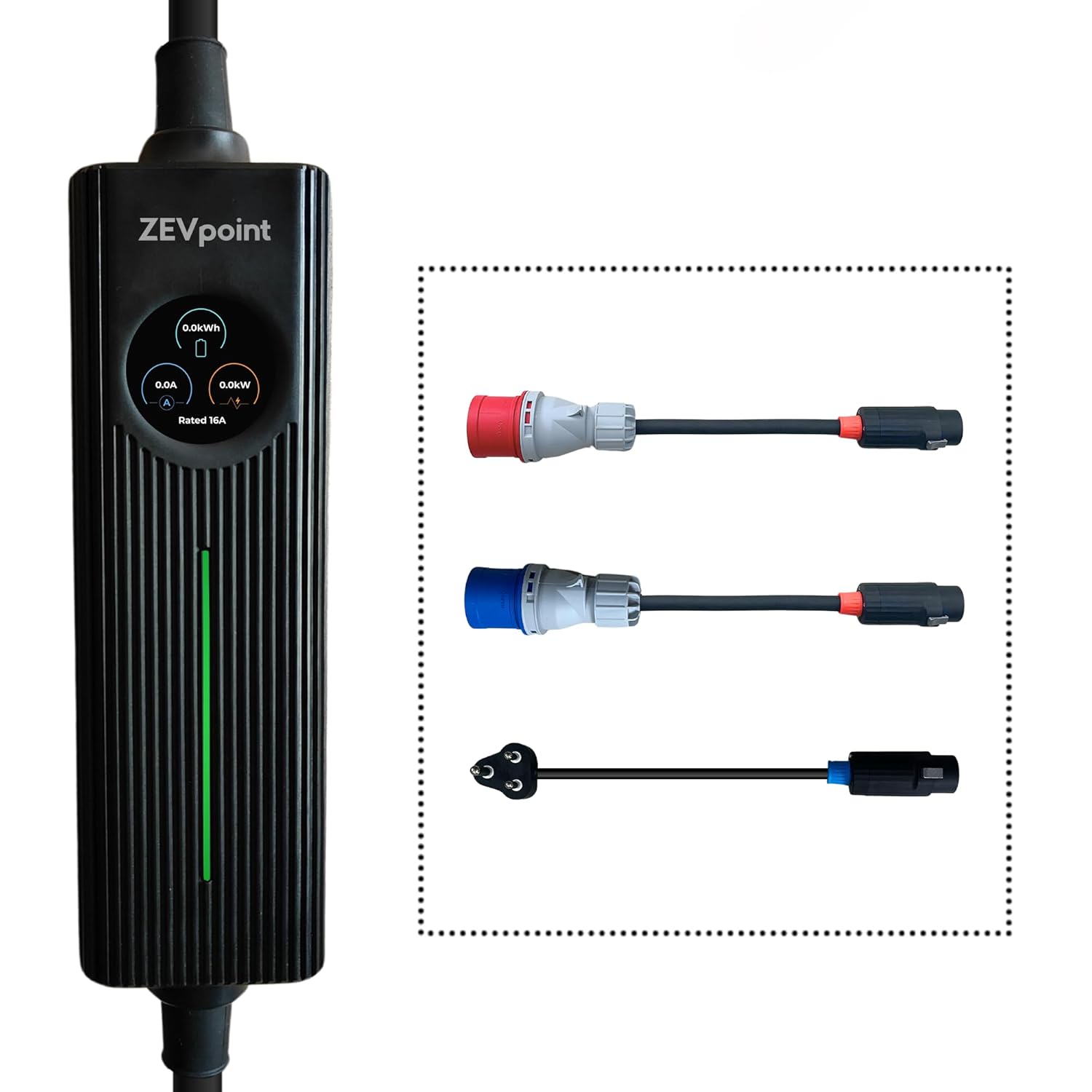 Zevpoint Spyder All-in-One EV Charger |11/16kW | Multi-Phase, Multi ...