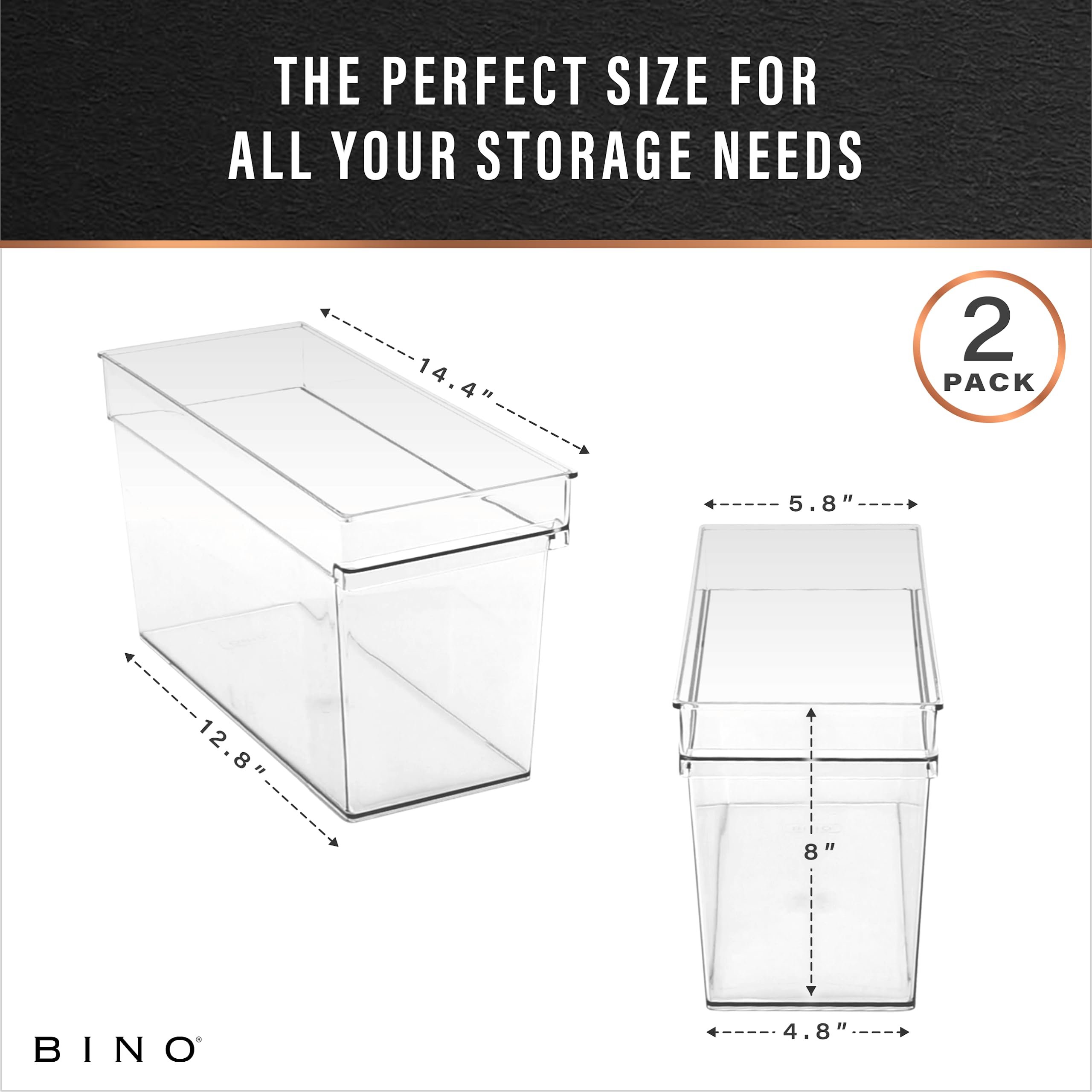 Snapklik.com : Plastic Storage Bins, Medium - Deep THE HANDLER COLLECTION Multipurpose Organizer ...