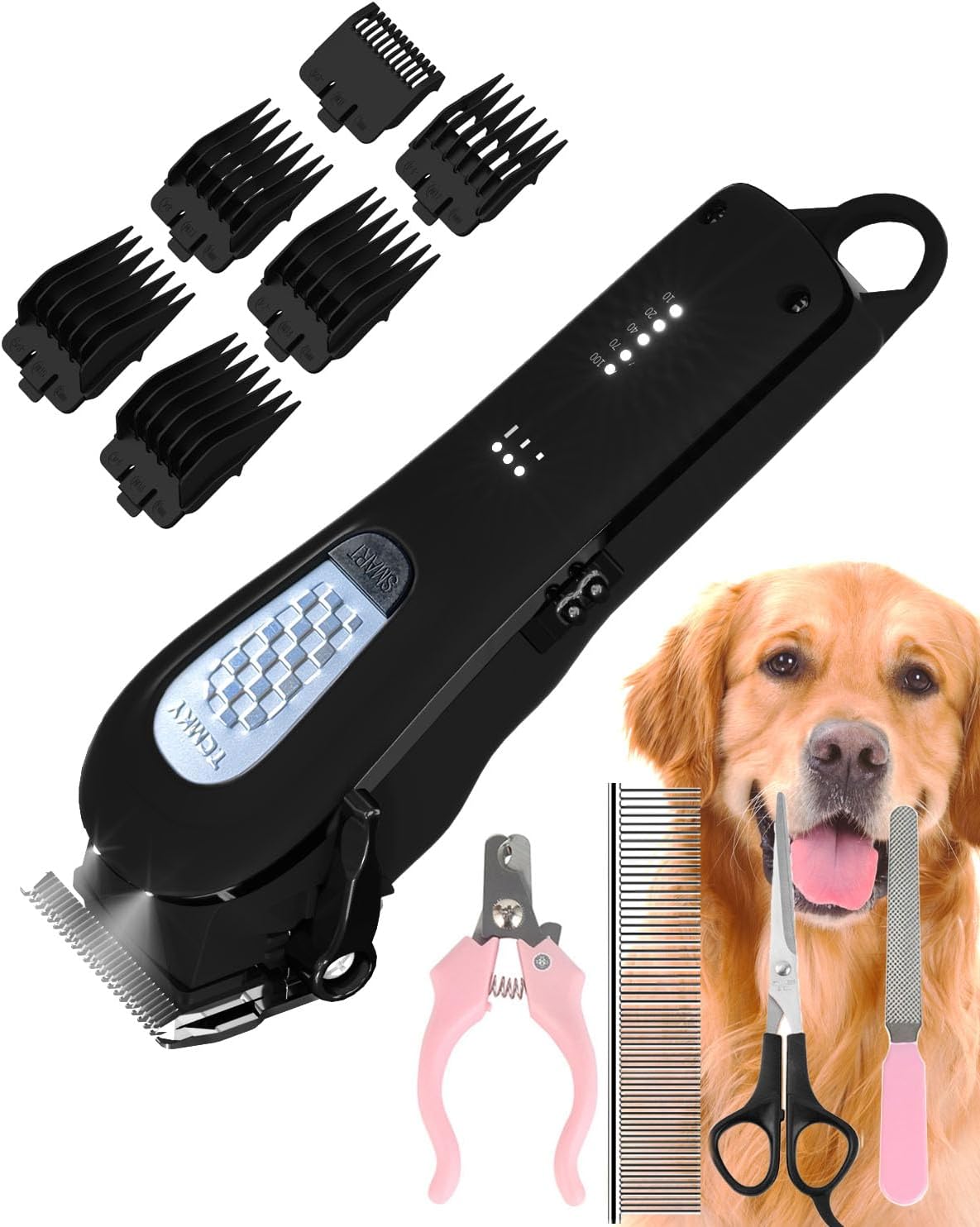 Amazon.com: TCMKY Dog Clippers Professional Heavy Duty Grooming Clipper ...