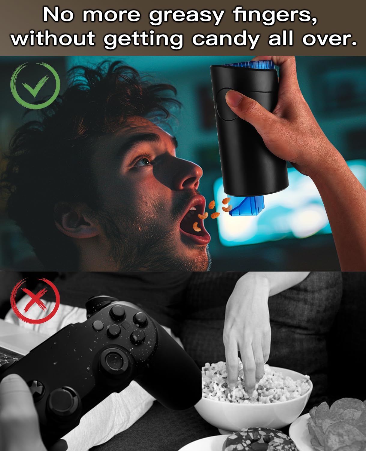 Shinmax Snack Dispenser, Portable Snack Dispenser Nuts Snack Dispenser ...