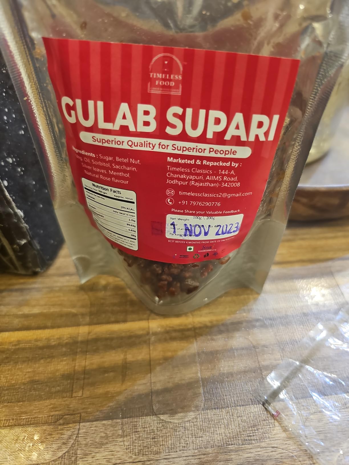 Timeless Food : Gulab Supari 100g | Soft, Rose Flavourful, Sweet Mouth ...