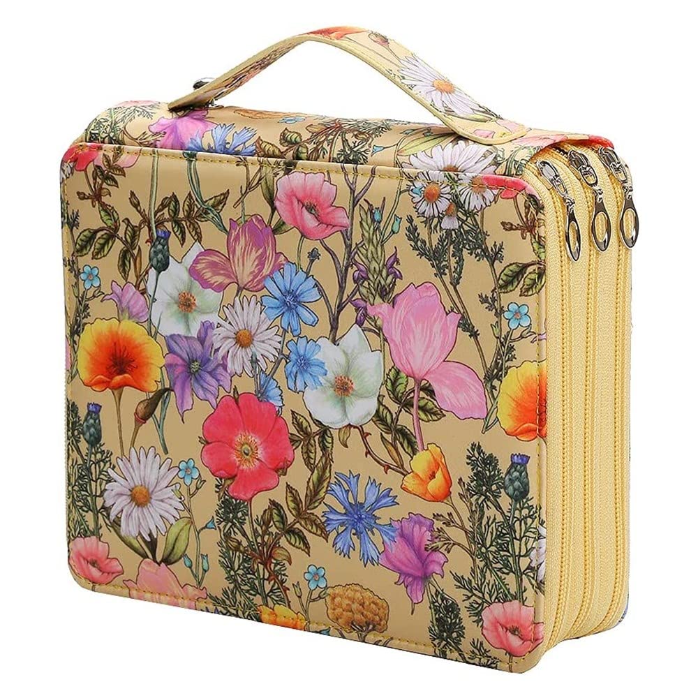 Amazon.com: Shulaner 120 Slots Colored Pencil Case Organizer with ...