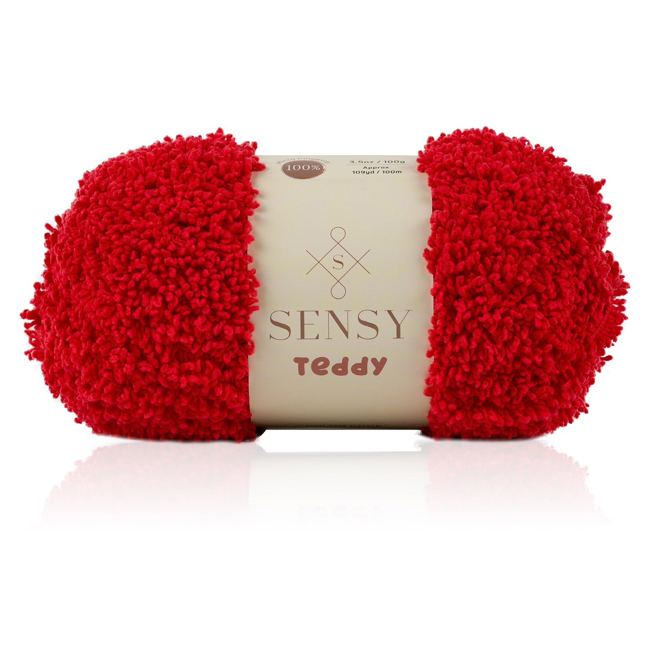 Amazon.com: Sensy Teddy Yarn for Crocheting, Sheepy Yarn, Sherpa Fleece ...