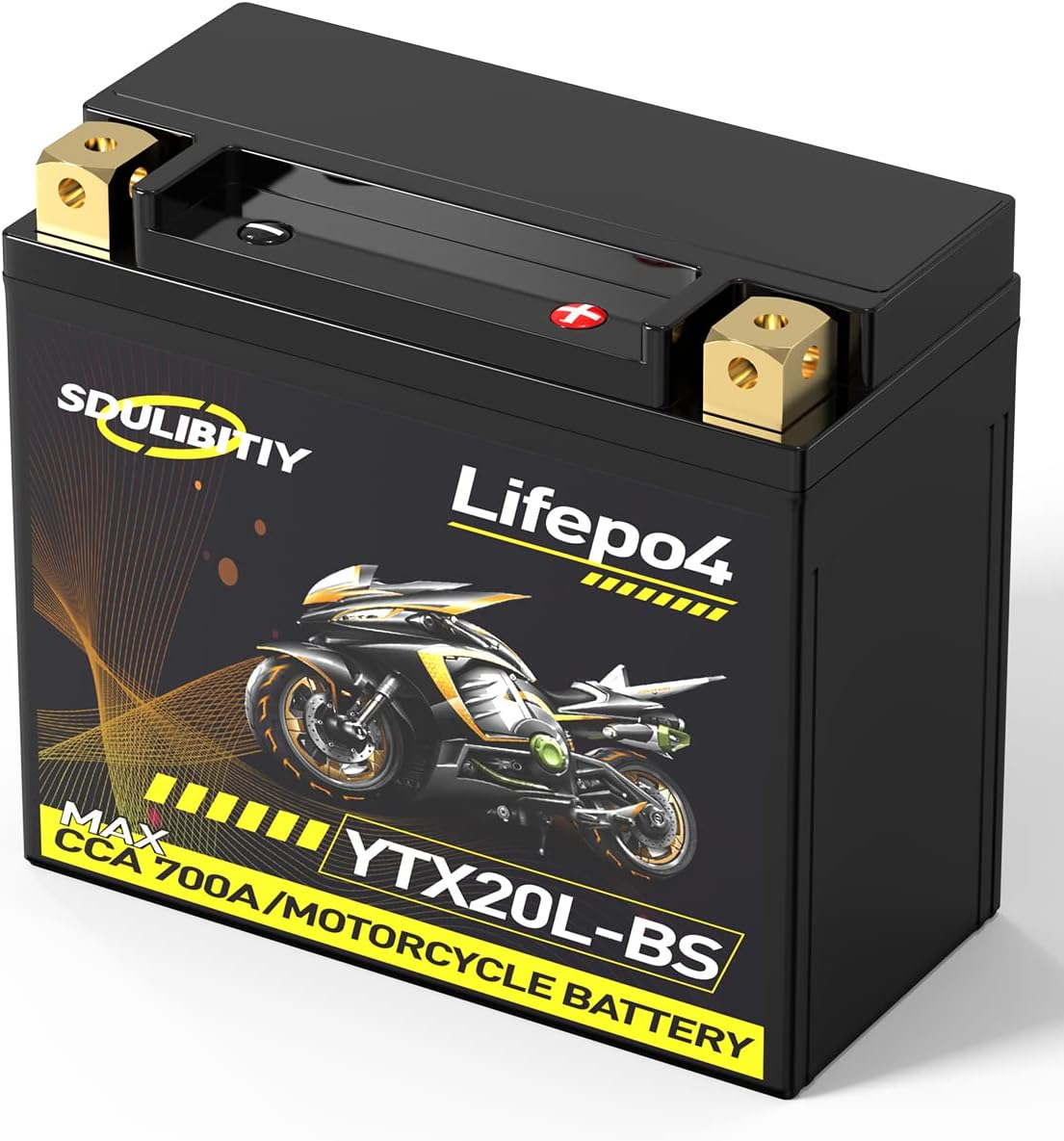 Amazon.com: Motorcycle Battery YTX20L-BS | Lithium Powersports Battery ...
