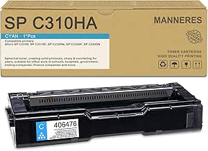 Amazon.com: C310HA Toner Cartridge (1-Pack, Cyan) : C310HA 406476 Toner Cartridge Replacement ...