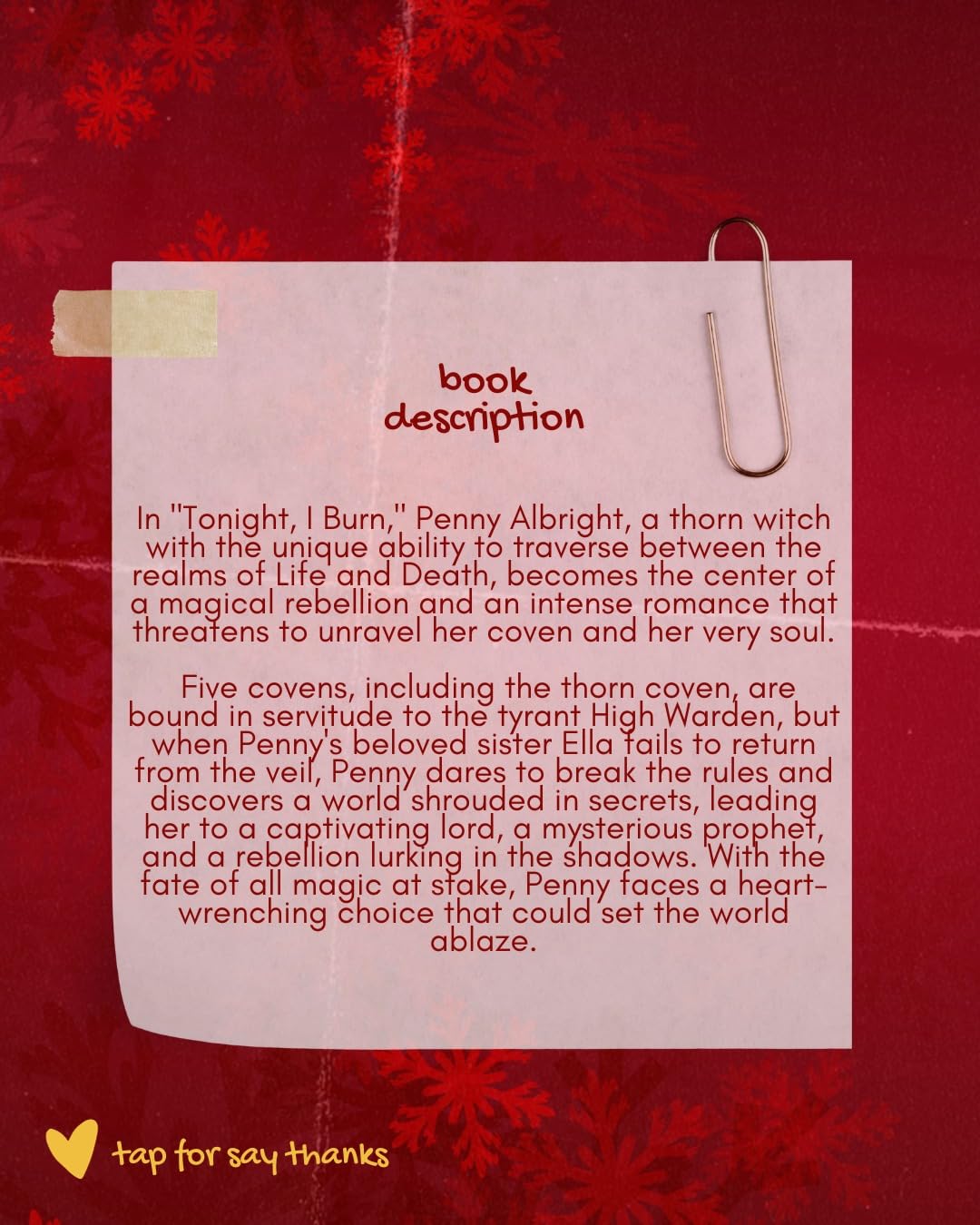 Tonight, I Burn (The Witches of Halstett) eBook : Adams, Katharine J ...