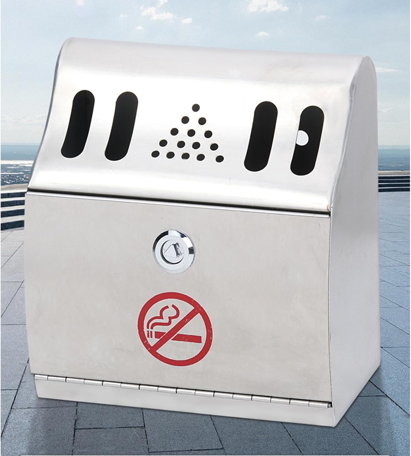 Amazon.com: SUYUDD Wall-Mounted Cigarette Disposal Tower - Commercial Ashtray Stainless Steel ...