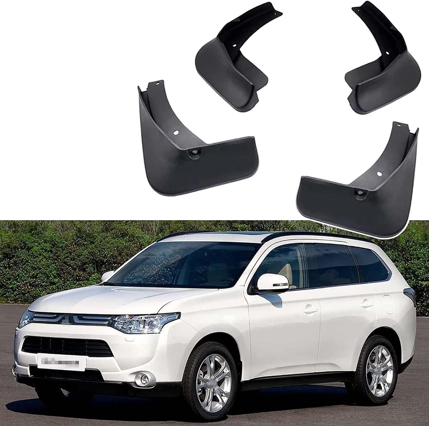 HORFOD 4 pcs Mud Flaps for Mitsubishi Outlander 2013 2014 2015, Splash ...