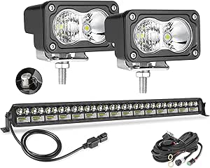 Amazon.com: Auto Power Plus 3 Inch Driving Lights 2Pcs+30 Inch LED ...