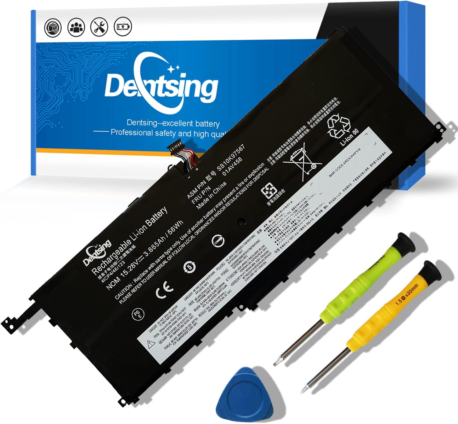 Amazon.com: Dentsing 01AV458 15.28V 56Wh/3665mAh 4-Cells Laptop Battery ...