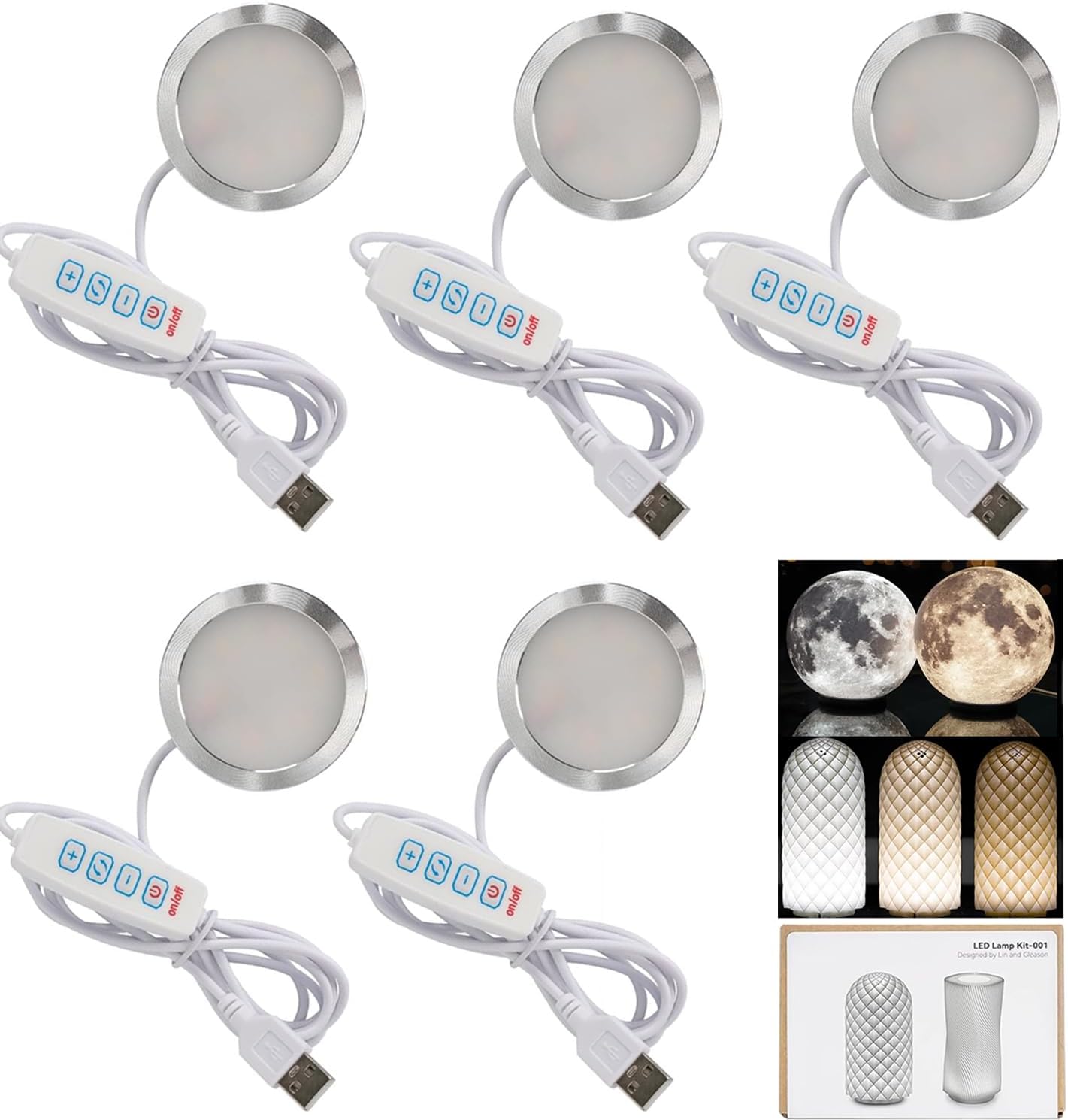 3D Printer LED Lamp Kit 3 Colors 5V USB Powered 3000K Warm Light DIY ...