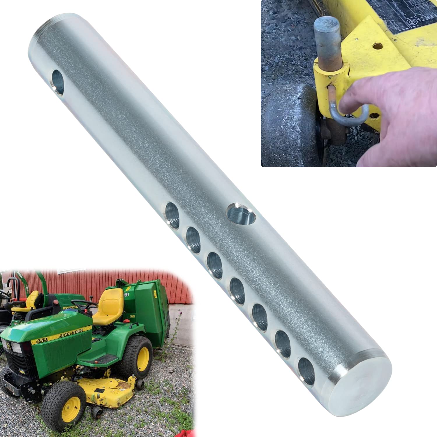 M110385 Mower Deck Gauge Wheel Arm Shaft Part Fit For John Deere ...