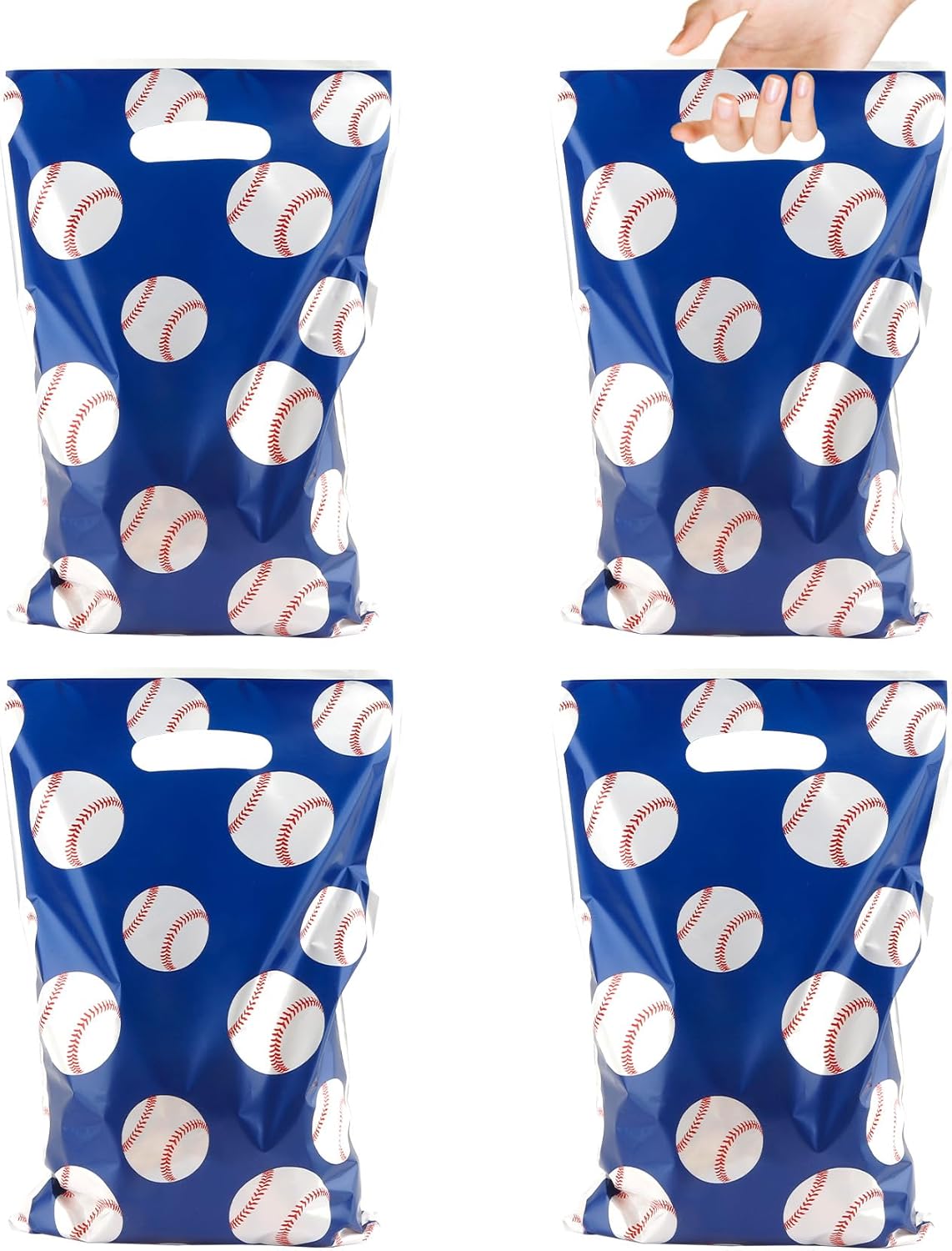 Amazon.com: Baseball Goodie Bags, 100 PCS Baseball Snack bags, Baseball ...