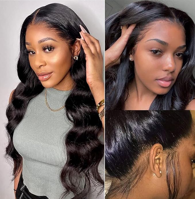 Amazon.com : Body Wave 13x4x1 T Part (26 Inch) Lace Front Wigs Human ...