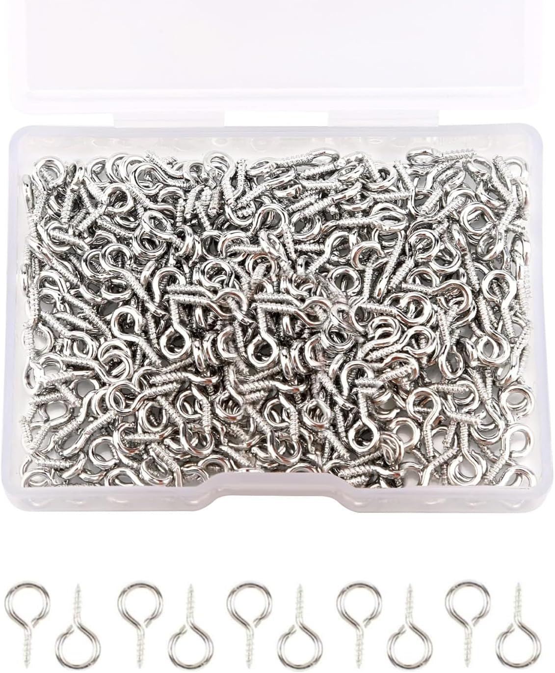 Grevosea Lot de 300 mini crochet à visser filetés Épingles à il à ...
