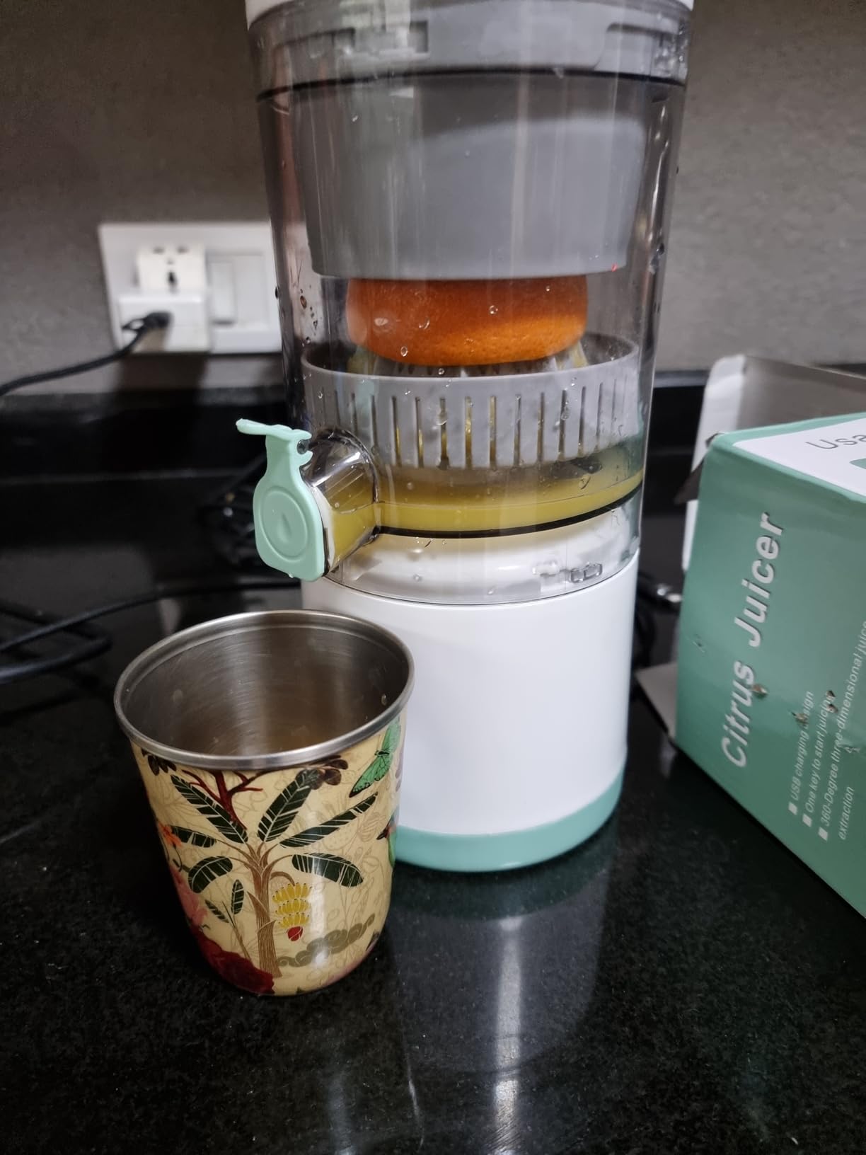 ROMINO Electric Orange Juicer Machine, Wireless Citrus Press Juicer ...