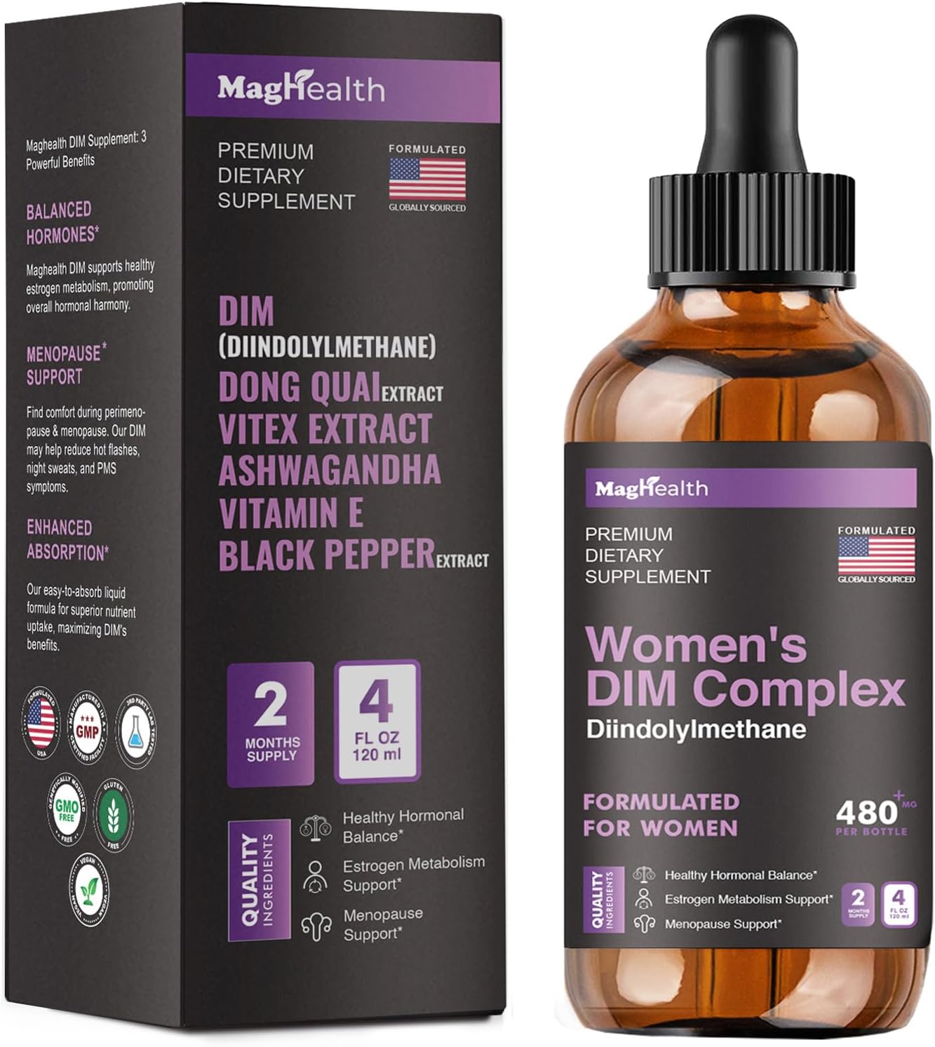 Amazon.com: DIM Supplement | with Ashwagandha, Dong Quai, Vitex ...