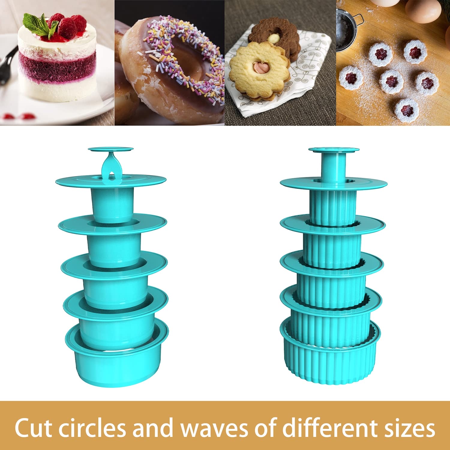 Cookie Cutters Shapes 25 PCS Cookie Cutter Set Multi-size Sandwich ...