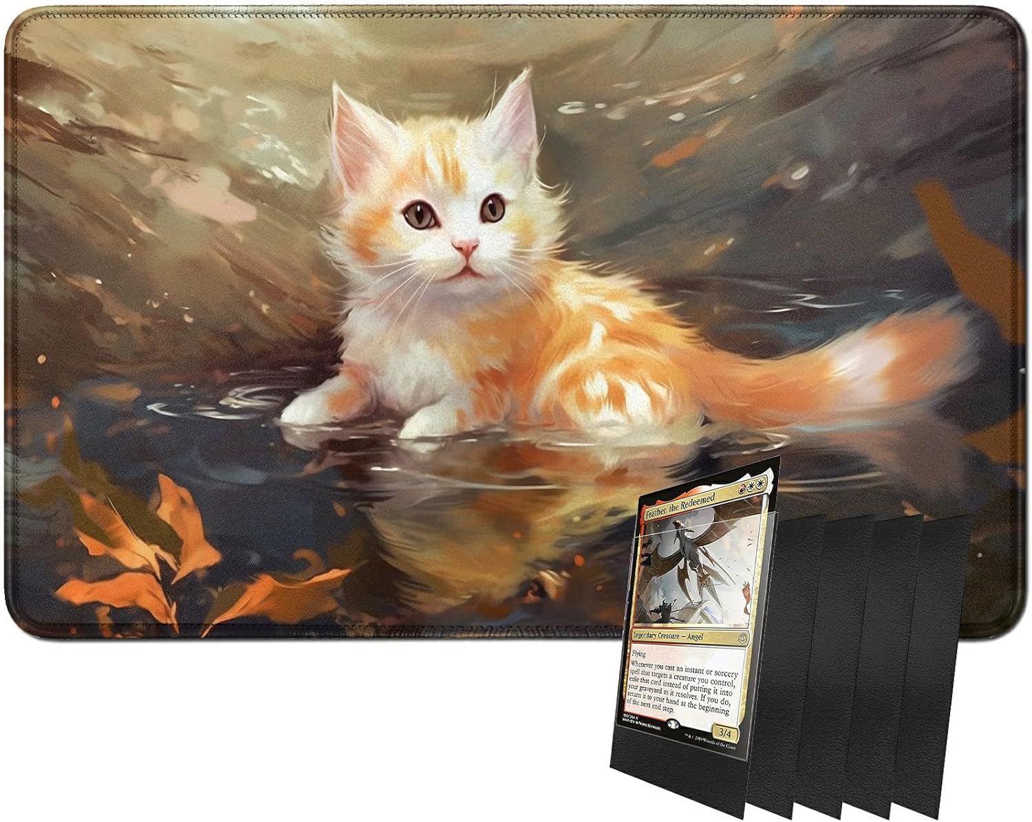 Amazon.com: RWUTYTIUL for MTG Card Playmat and 100 Count Card Sleeves ...