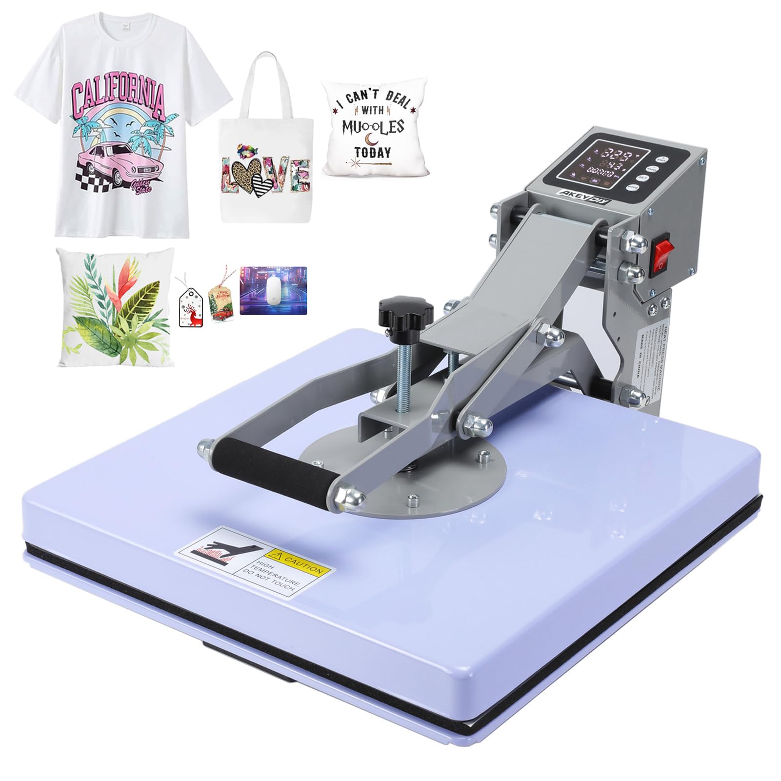 AKEYDIY Heat Press 15X15 Slide Out Clamshell Heat Press Machine for T ...