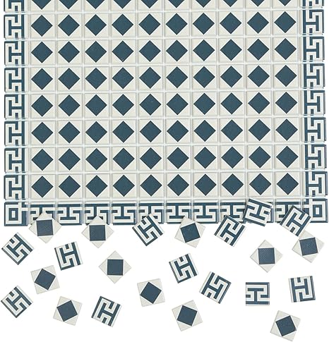 Amazon.com: 150 pcs, Dollhouse Flooring, 1:12 Scale Doll House Tiles ...