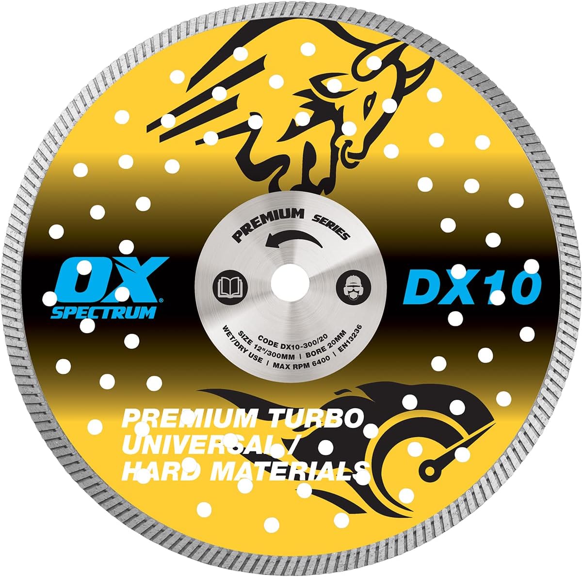 OX Spectrum Premium Diamond Blade - Universal/Hard - 300/20mm : Amazon ...