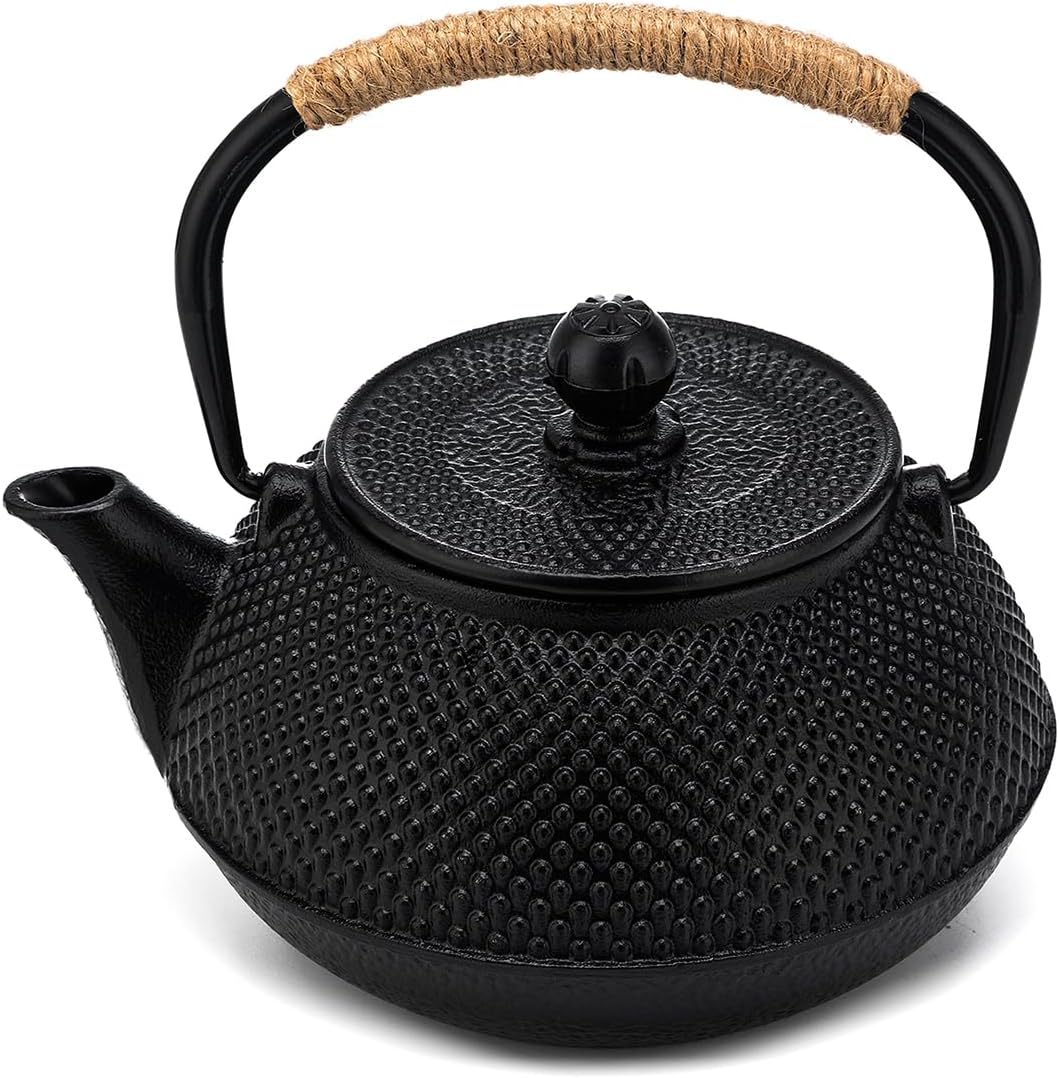 Amazon.com | New Star International 40oz Hobnail Cast Iron Teapot ...