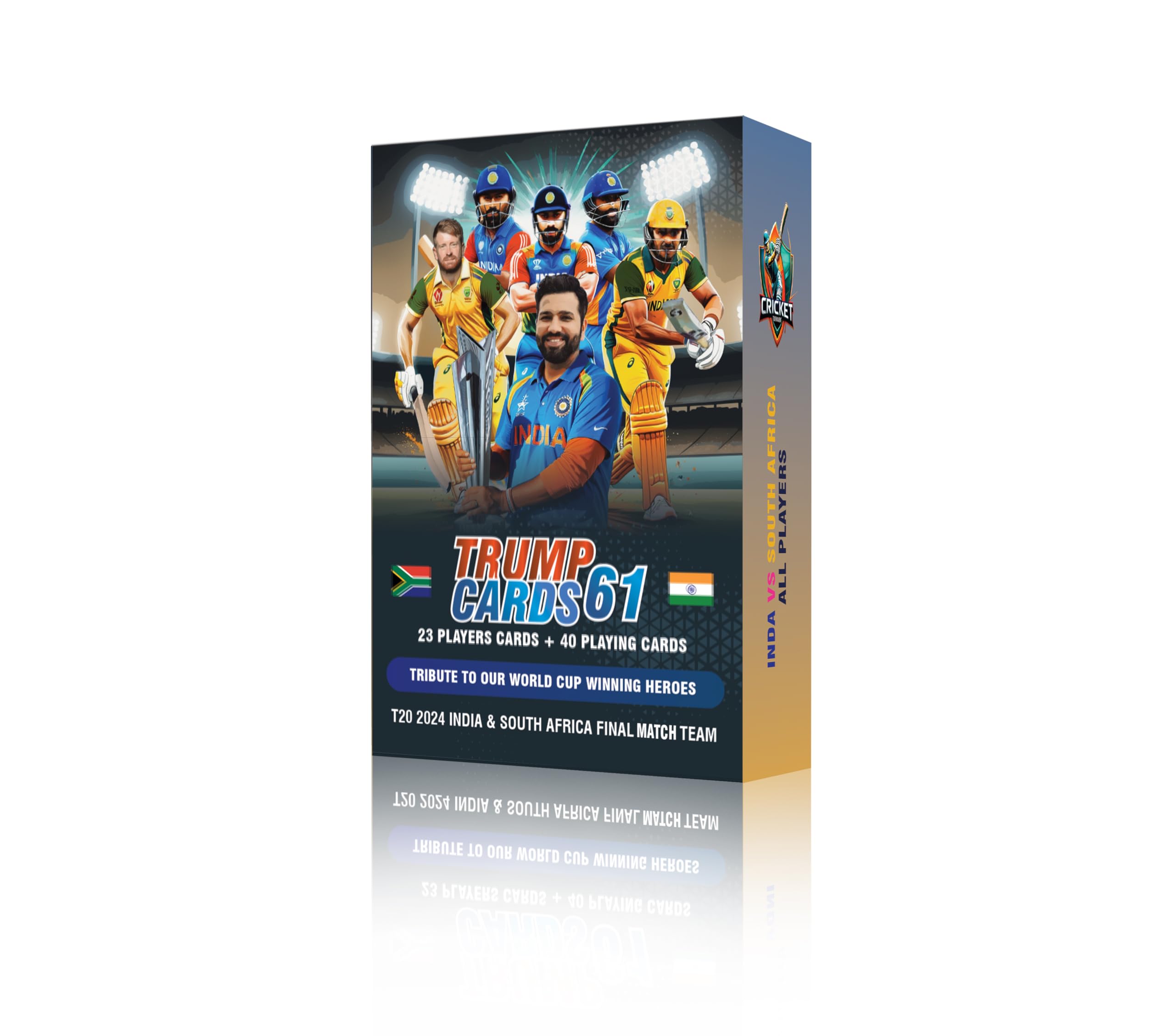 Buy Cricket World Cup Winning Team Cards 2024 India and South Africa ...