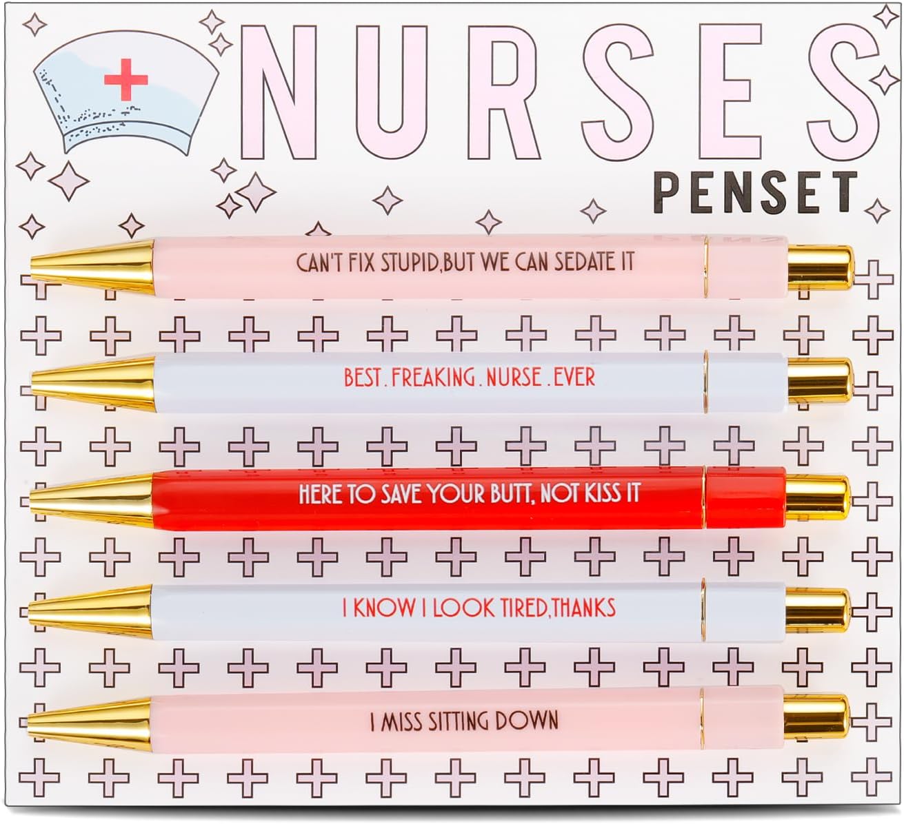 Amazon.com : Nurses Pen Set, Nurse Gifts for Women Funny Appreciation ...