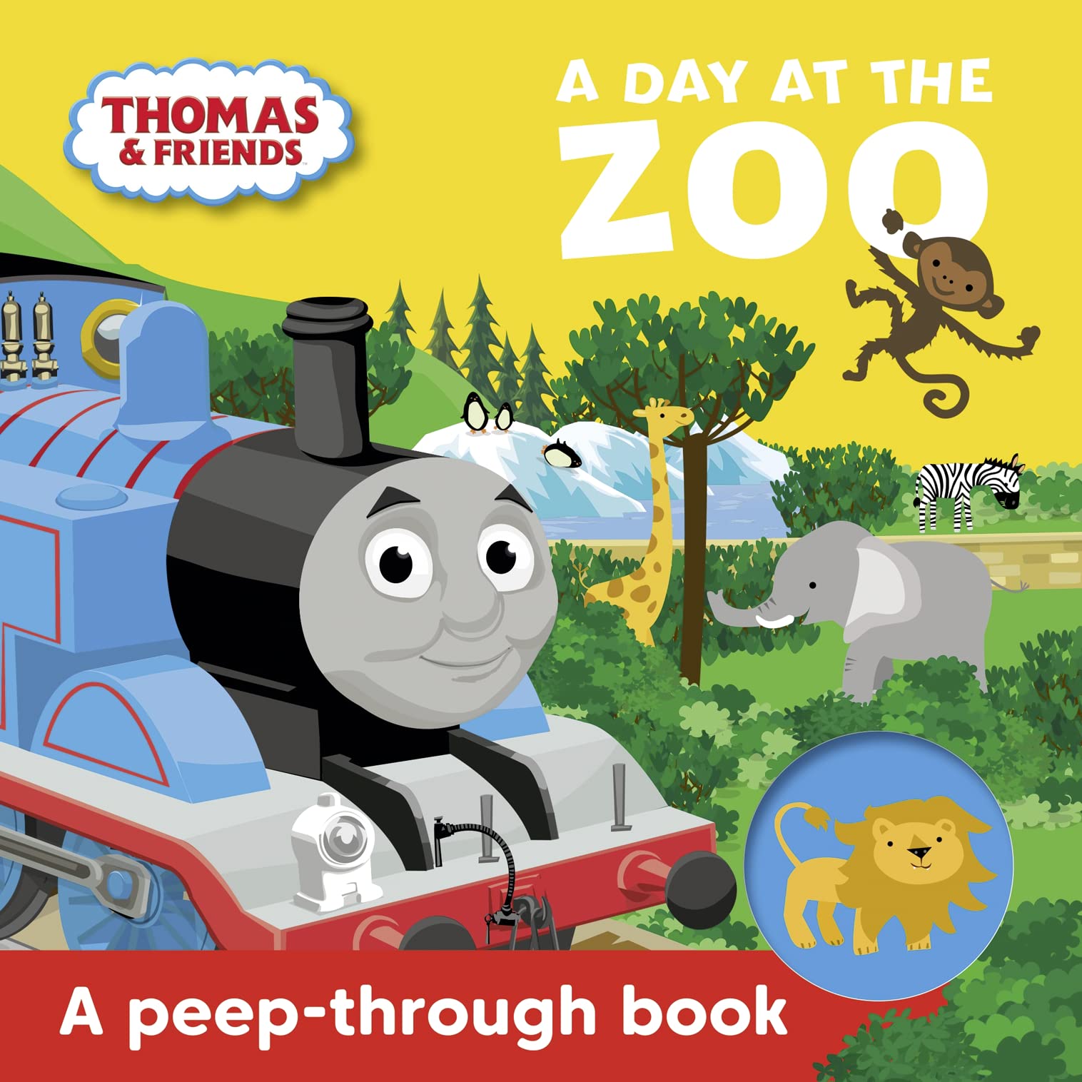 Thomas & Friends: A Day at the Zoo a peep-through book: Amazon.co.uk ...