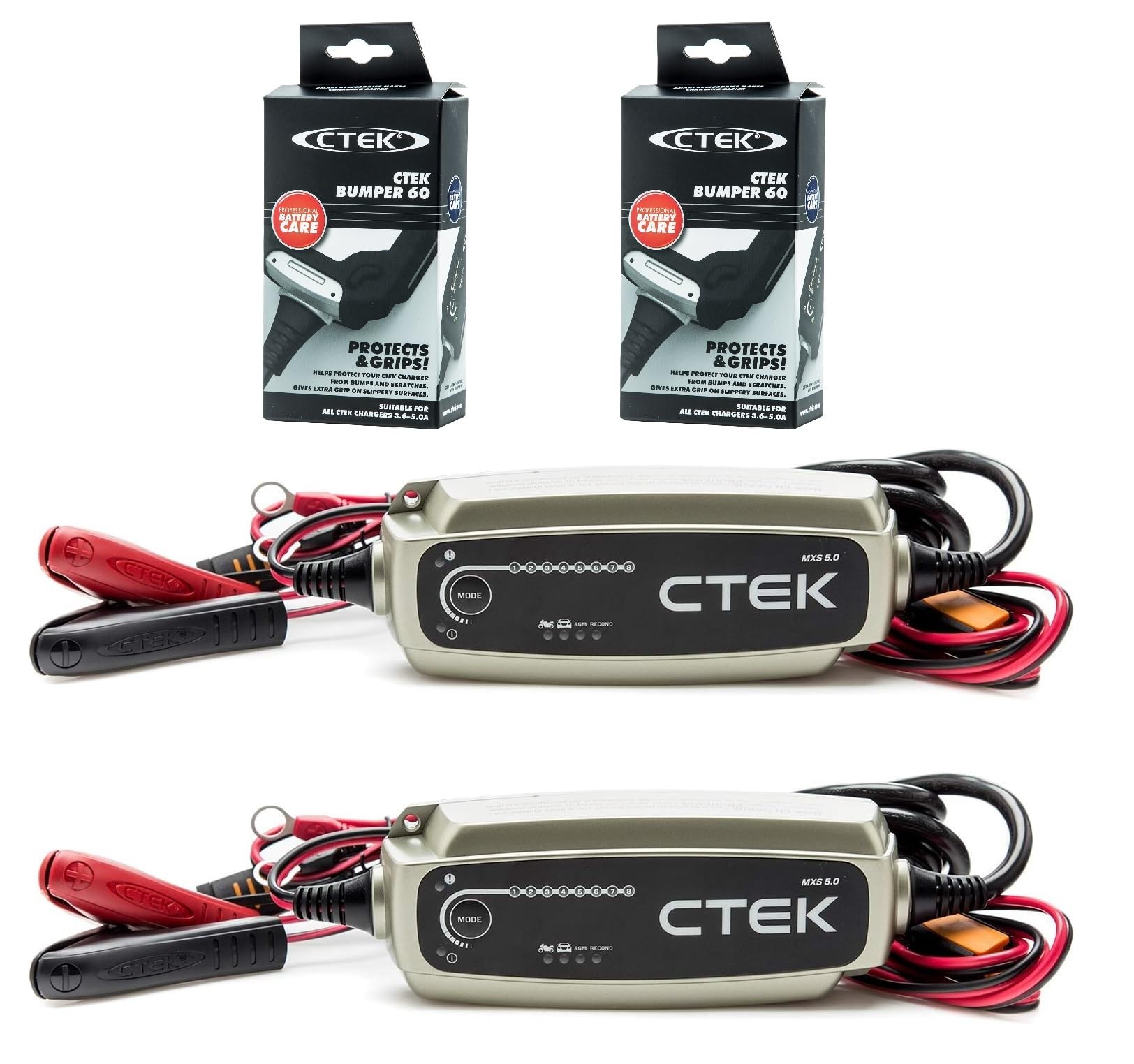 Amazon.com: CTEK Bundle | 40-206 MXS 5.0 Fully Automatic 4.3 Amp ...