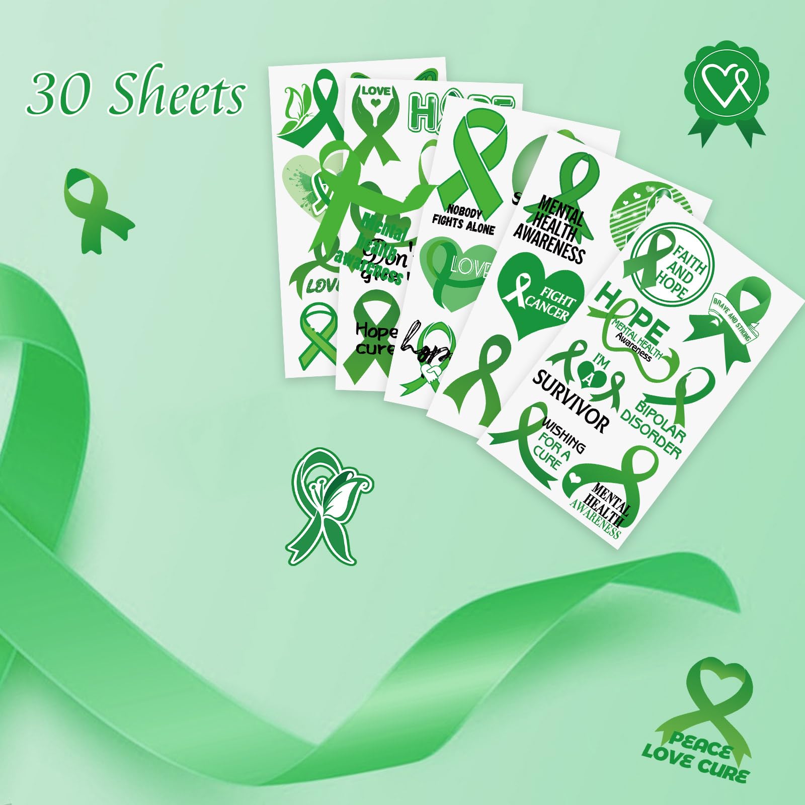 Mental Health Awareness Ribbon Tattoo PTSD Awareness And Project