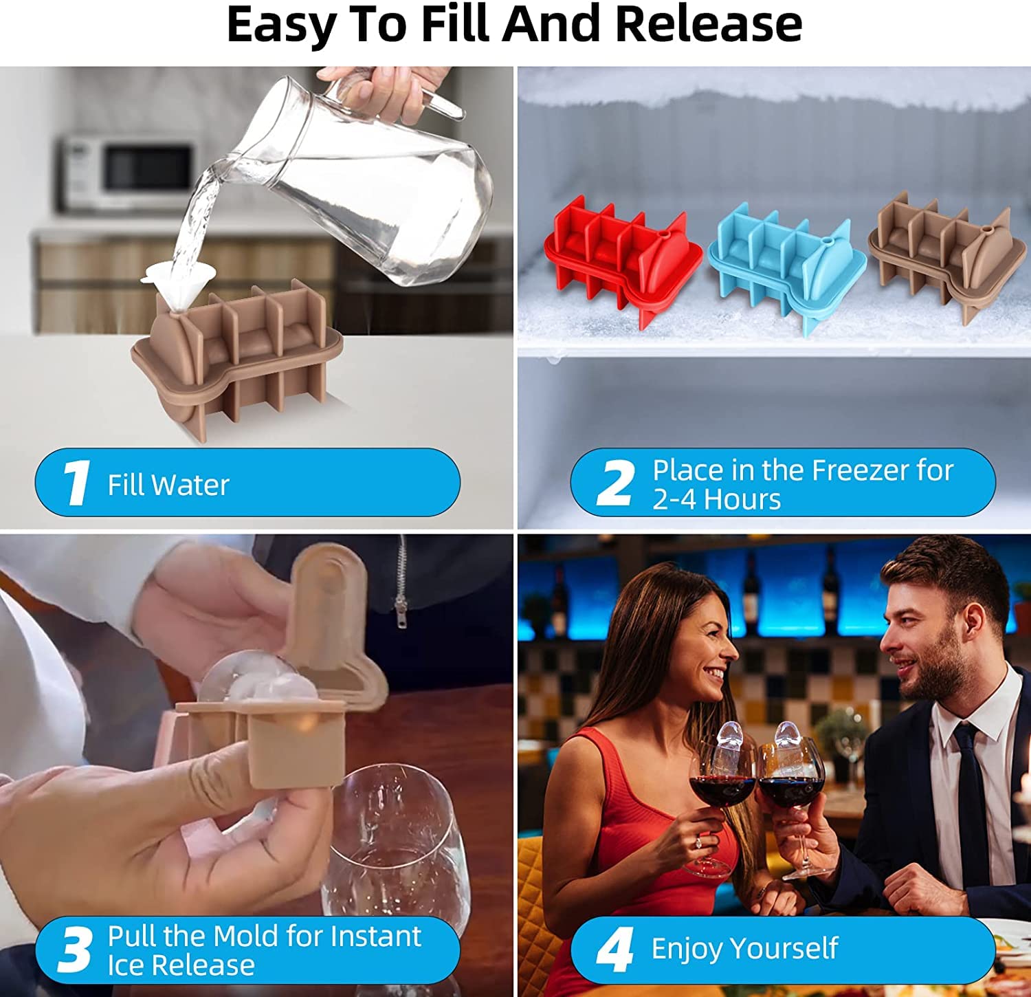 Adult Prank Ice Cube Mold,Prank Silicone Ice Cube Trays for ...