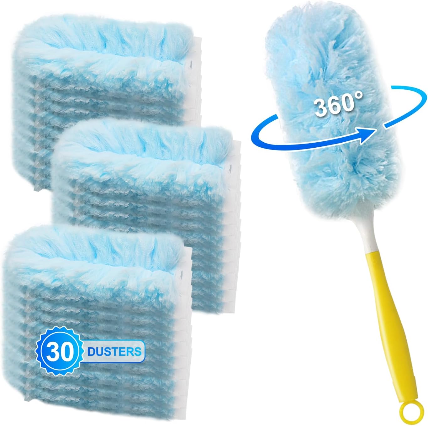 Amazon.com: 30 Count Dusters Refills with 1 Handle, Multi-Surface ...