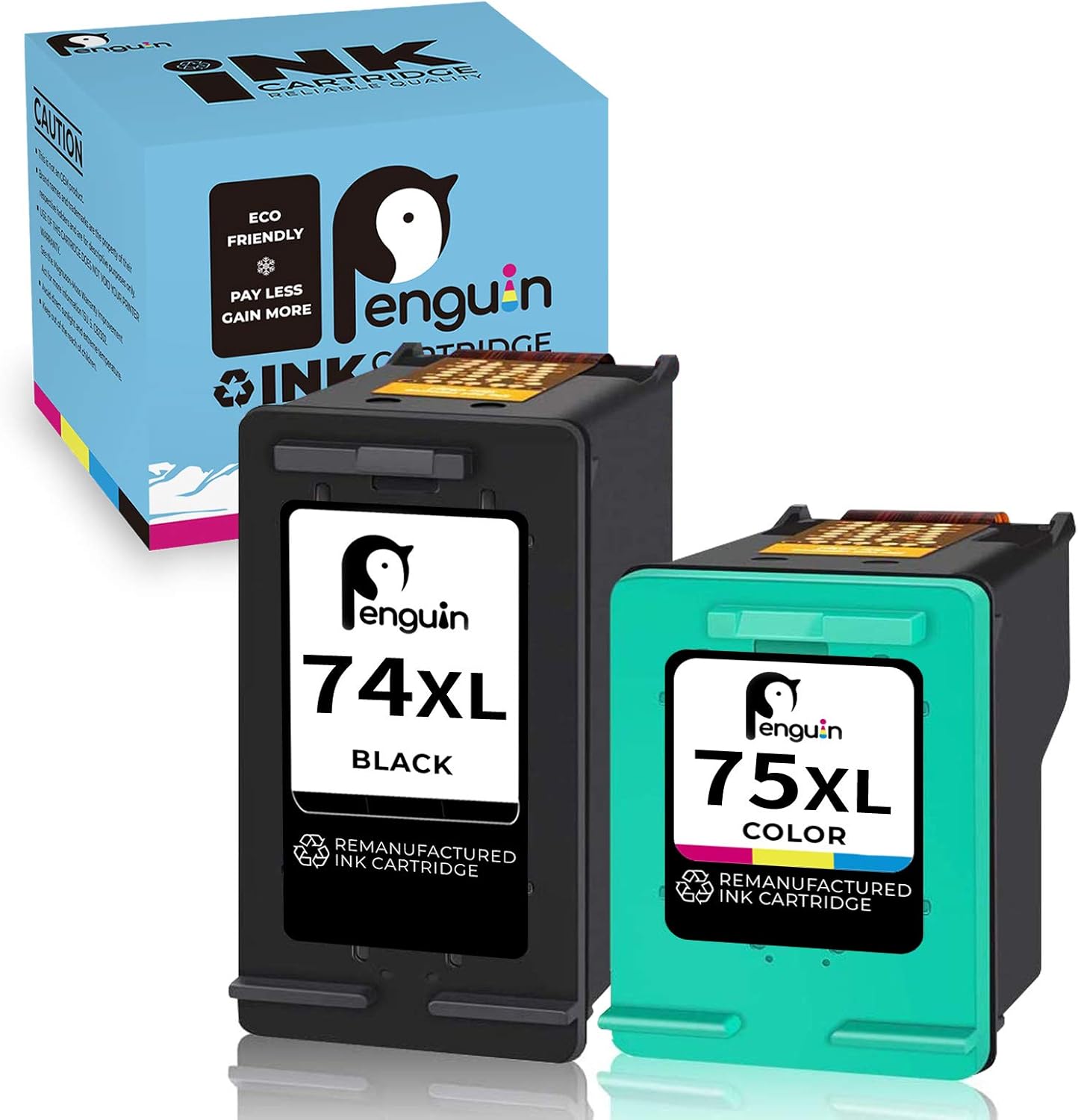 Amazon.com: Penguin 74XL 75XL Remanufactured Printer Ink Cartridge ...