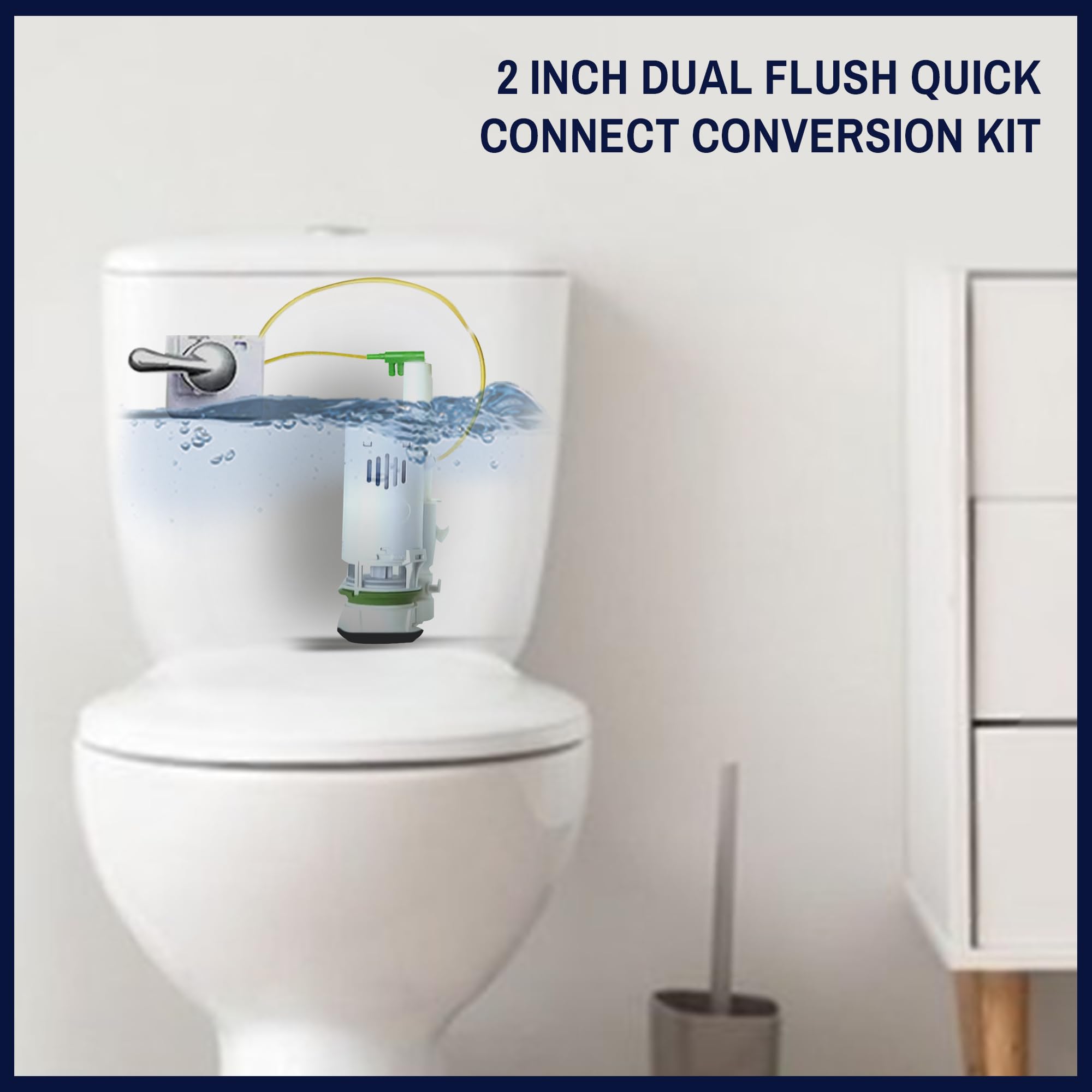 Dual Flush Conversion Kit ZONE INDUSTRY CORP. 2-inch Dual Flush Valve ...