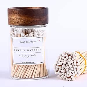 Amazon.com: 150Pcs 3'' White Matches in a Jar with Striker, Glass Match ...