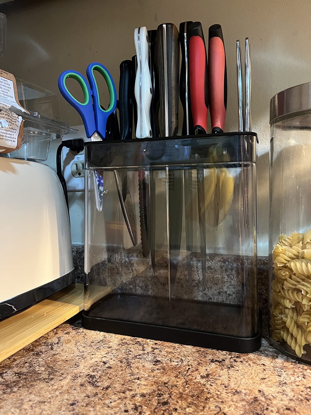 Modern Universal Knife Block Holder - Detach for Easy Cleaning - Extra ...