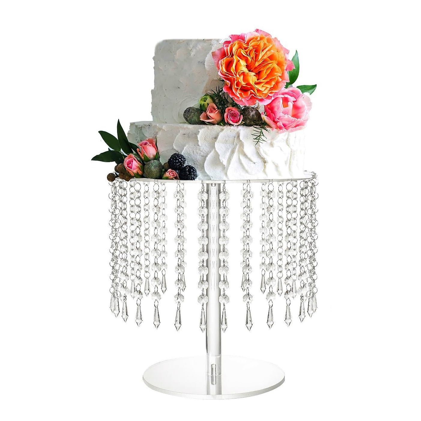 Amazon.com: Round Cake Stand - 12 Inch Diameter Acrylic Dessert Display ...