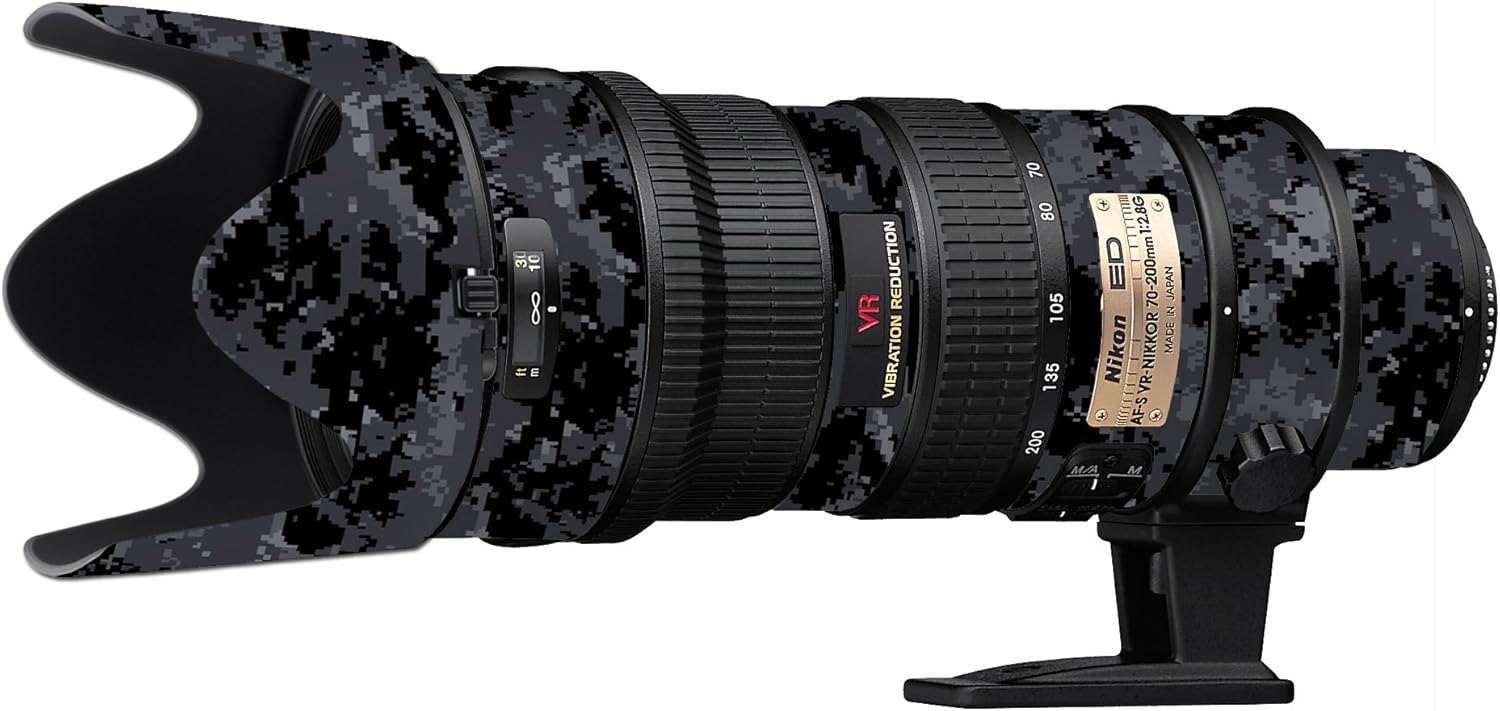 Amazon.com : LensSkins Dark Camo for Nikon 70-200mm f/2.8G AF-S IF-ED ...