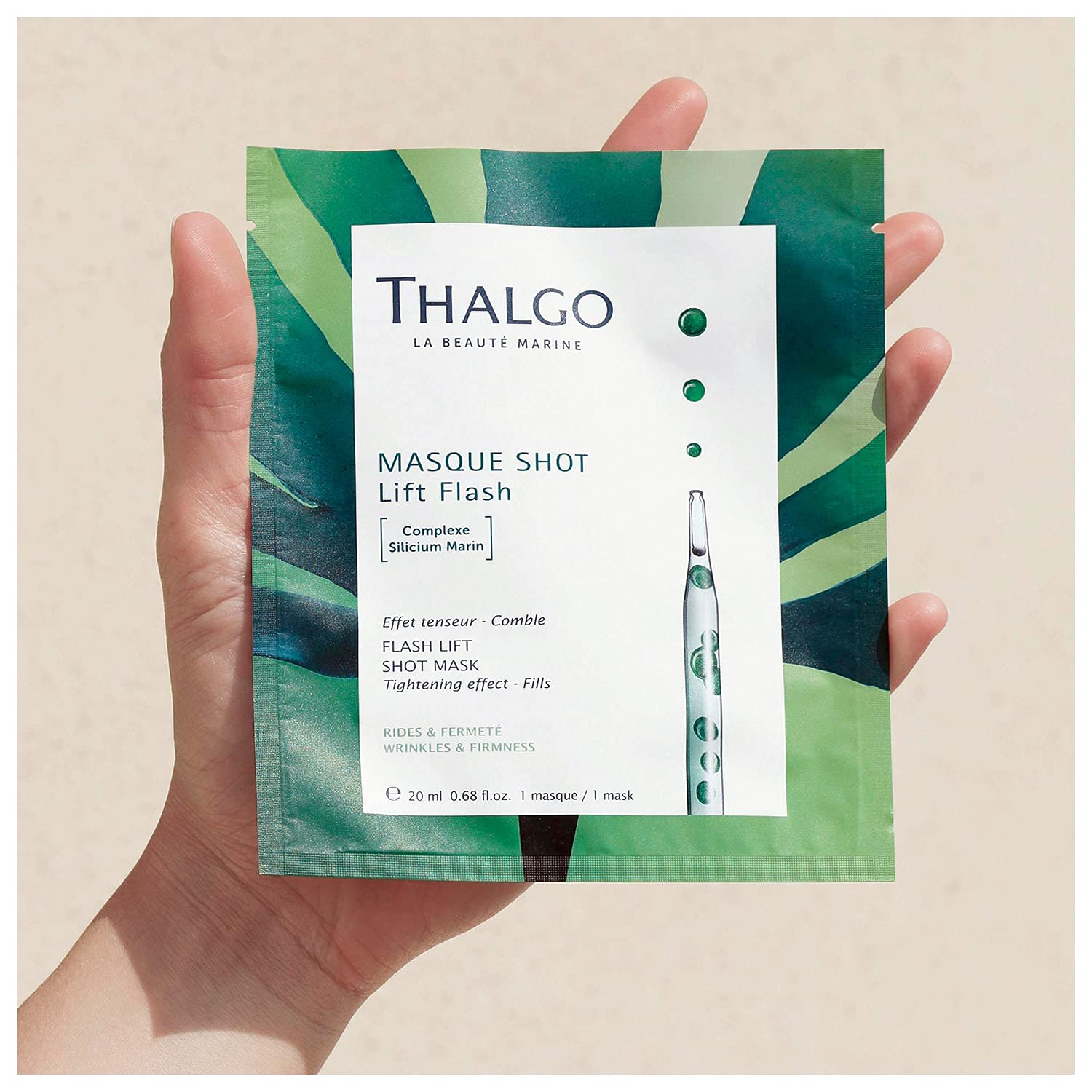 Amazon.com: THALGO THALGO Marine Skincare, Flash Lift Shot Mask, Marine ...