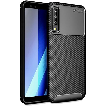 TheGiftKart Rugged Carbon Fibre Armor Back Cover Case for Samsung A7 ...