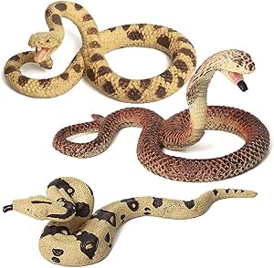 Amazon.com: Momoplay Cobras, Pythons, Rattlesnakes, Realistic Wild Life ...