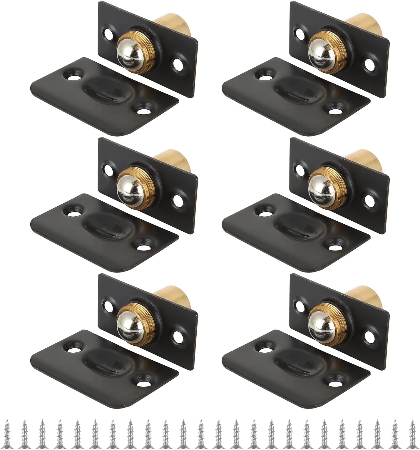 AConnet 10 Pack Adjustable Ball Catch - Dual Adjustment Closet Door ...