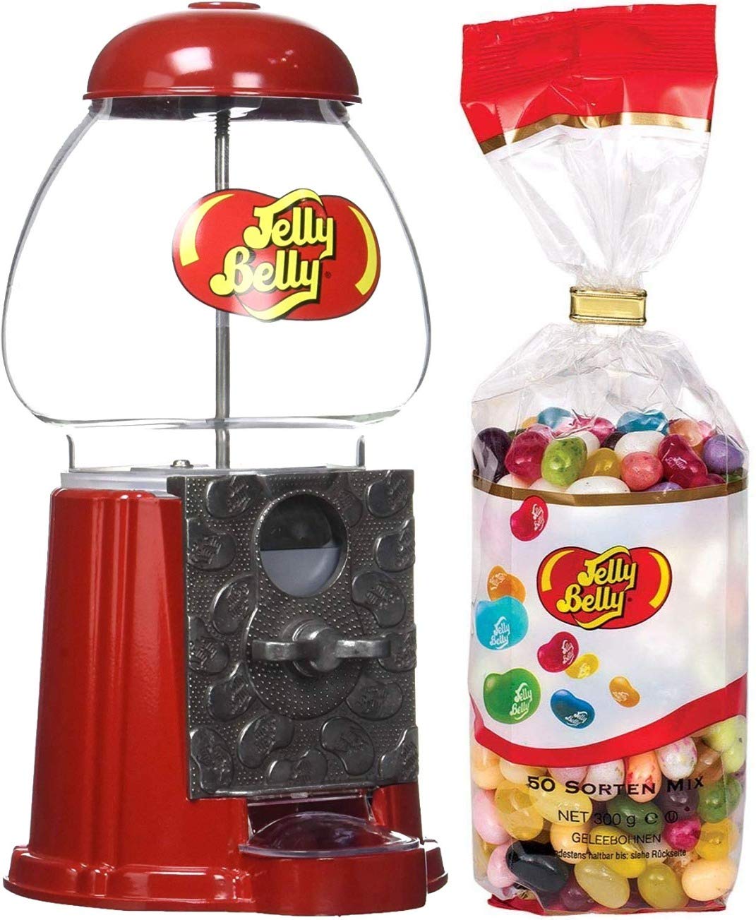 Jelly Belly Mini Bean Machine and 50 Flavours 300g Bag Jelly Beans ...