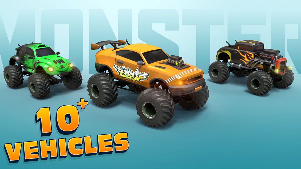 Hot Monster Truck Racing Demolition Derby 3D Simulator Games 2023 ...
