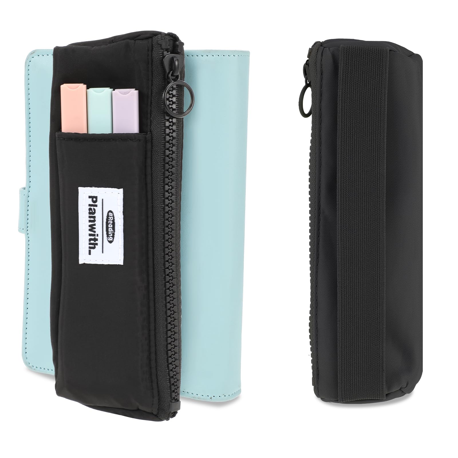 Tucnoeu Pen Pouch for Notebook,Black Notebook Pen Holder,Small Pencil ...