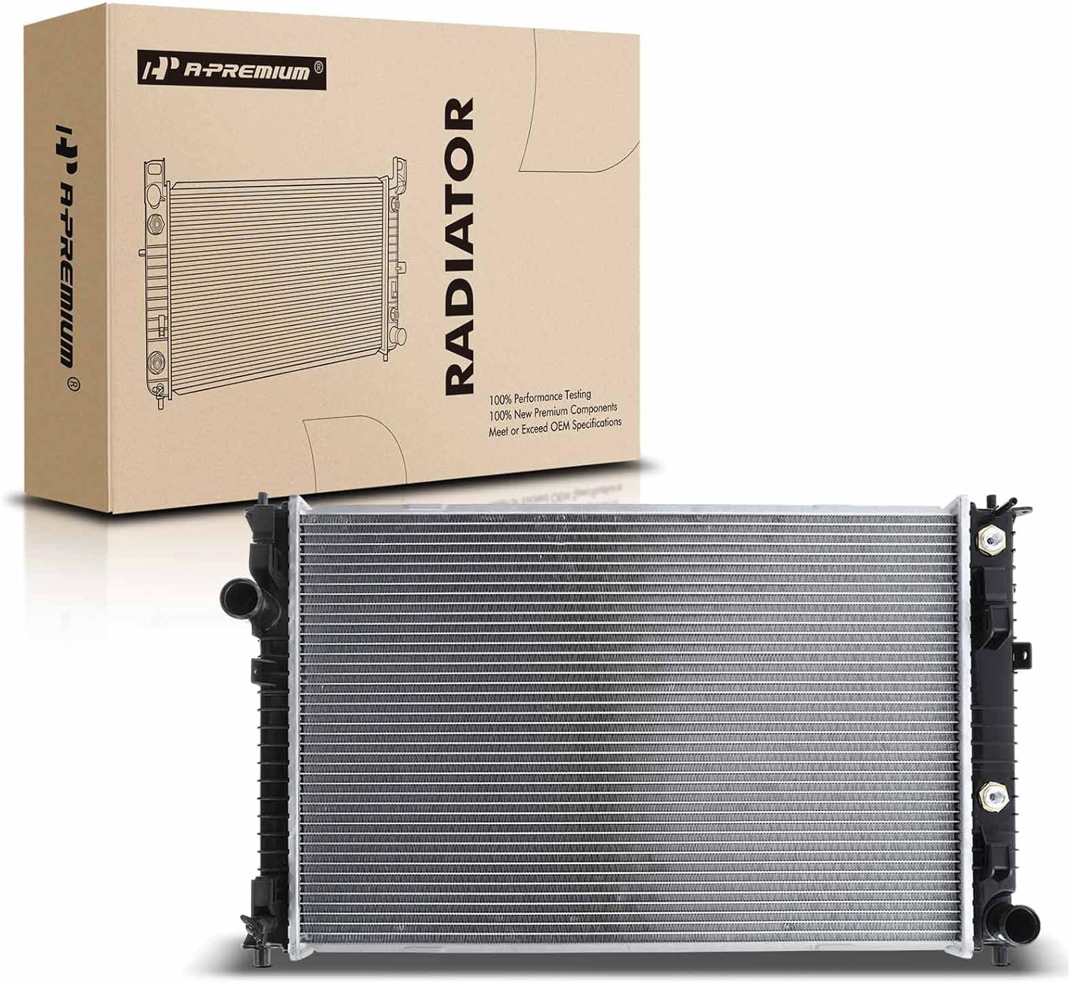 A-Premium Engine Coolant Radiator with Transmission Oil Cooler ...